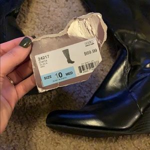 Laura Scott | Shoes | Black Laura Scott Wedge Boots Nwt | Poshmark